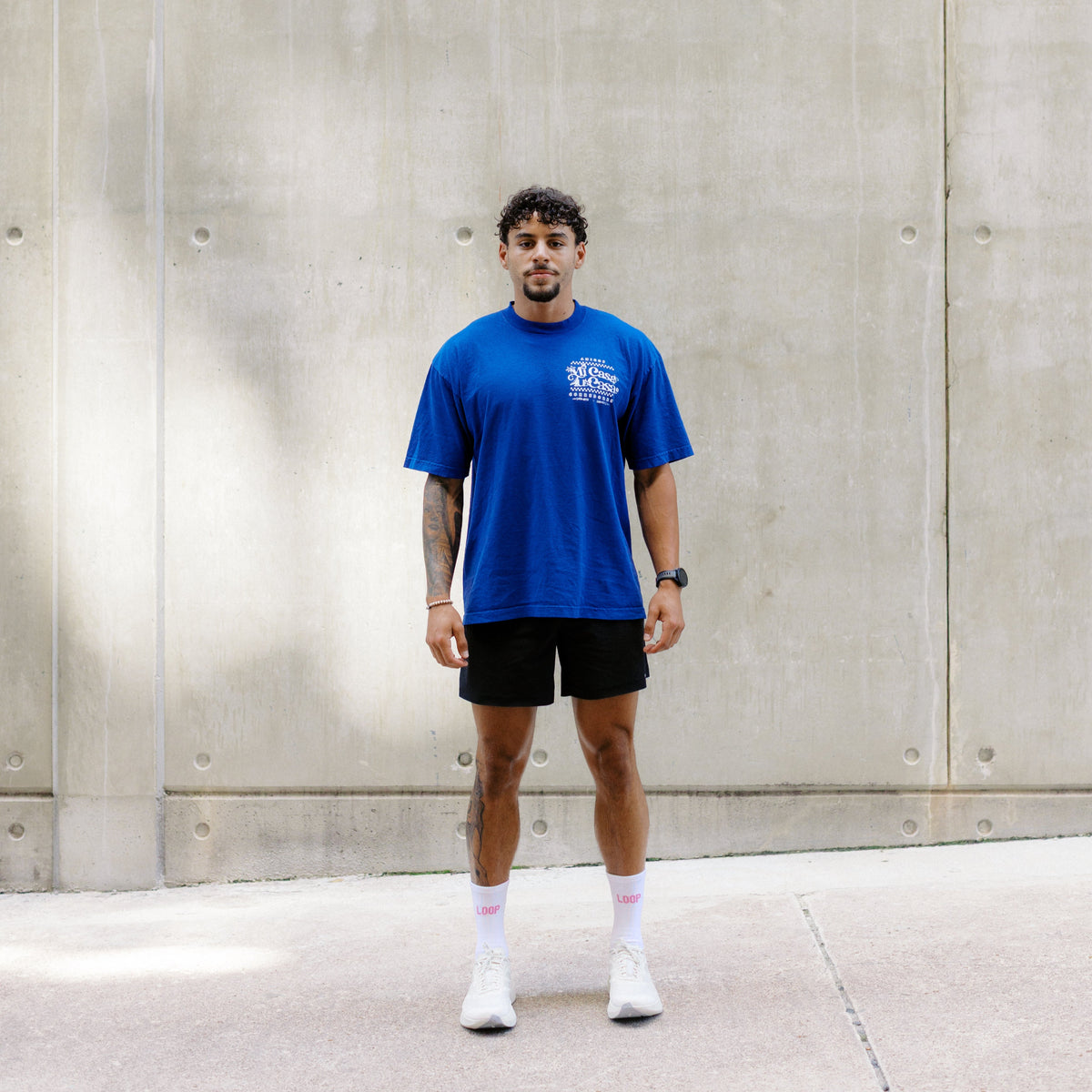 2025 Amigos Corredores Blue Tee: Loop × Metta – The Loop Running Supply